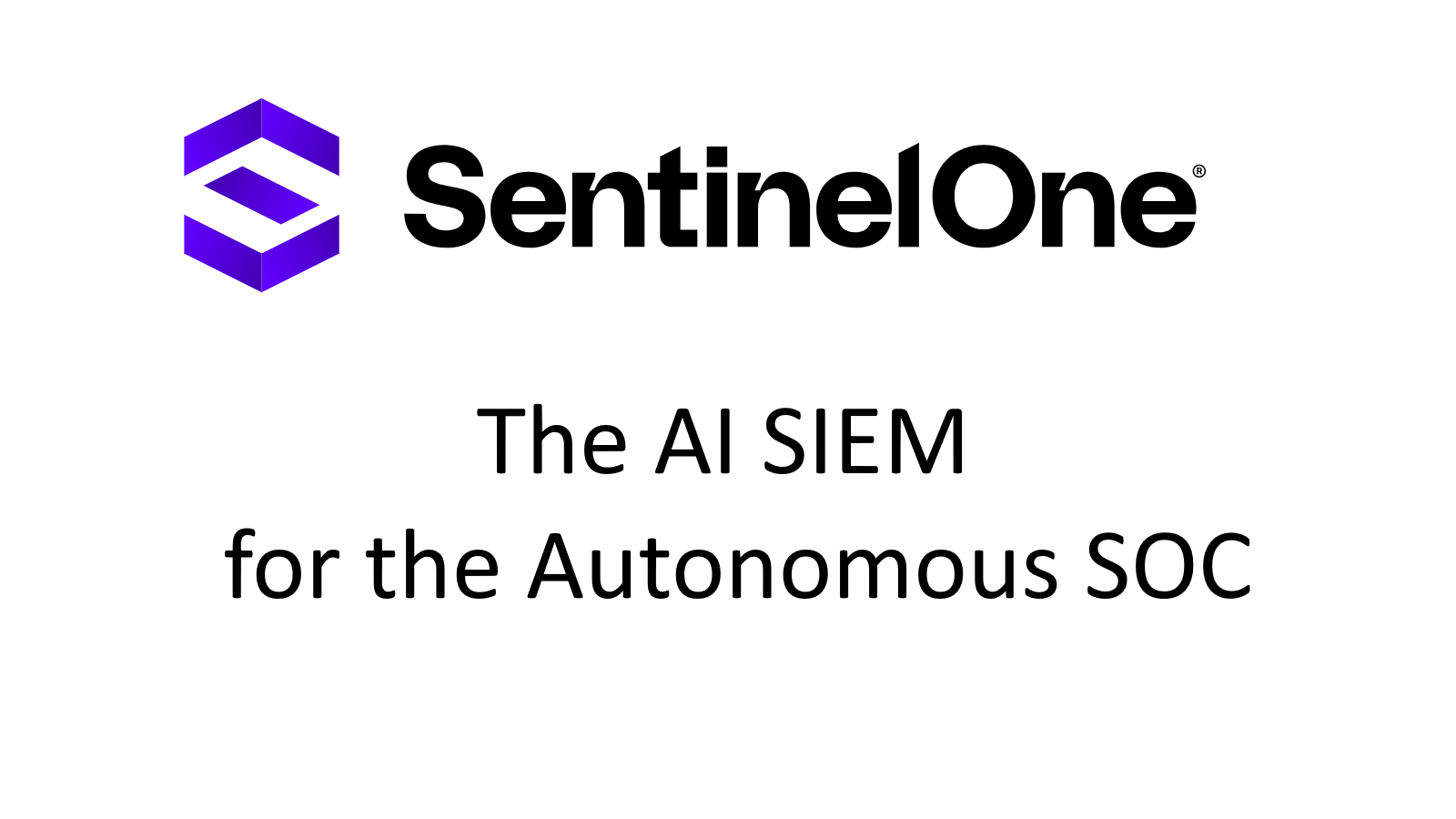 SentinelOne - Otonom SOC için AI SIEM - Wise TV